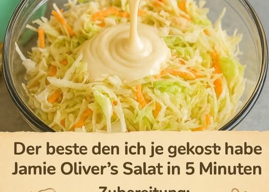 Leckerer Jamie Oliver’s Salat mit 1 kg Weißkohl - Schnelle Rezept